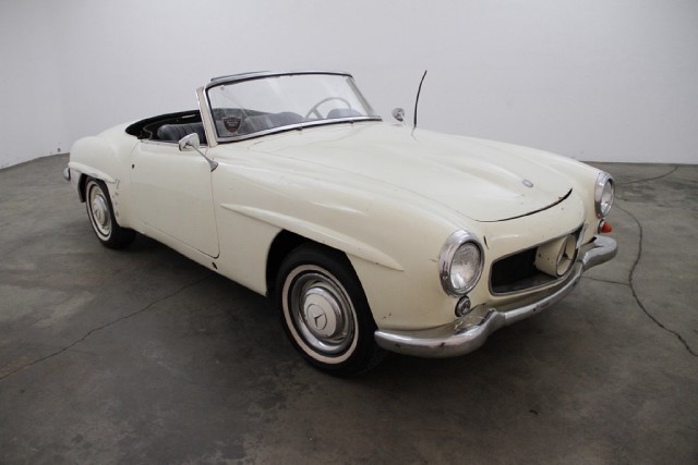Sell used 1957 Mercedes-Benz 190SL, white, hardtop, original car, easy restoration in Beverly ...